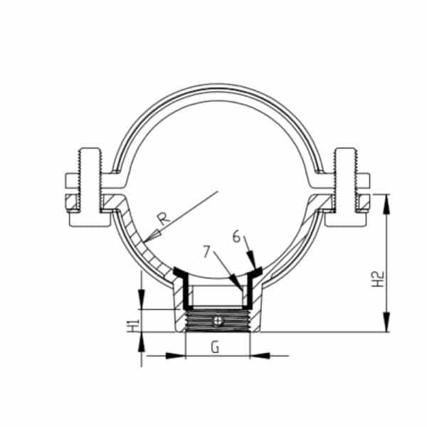 cast iron service saddle - ductile iron pipe fitting and valve-factory ...