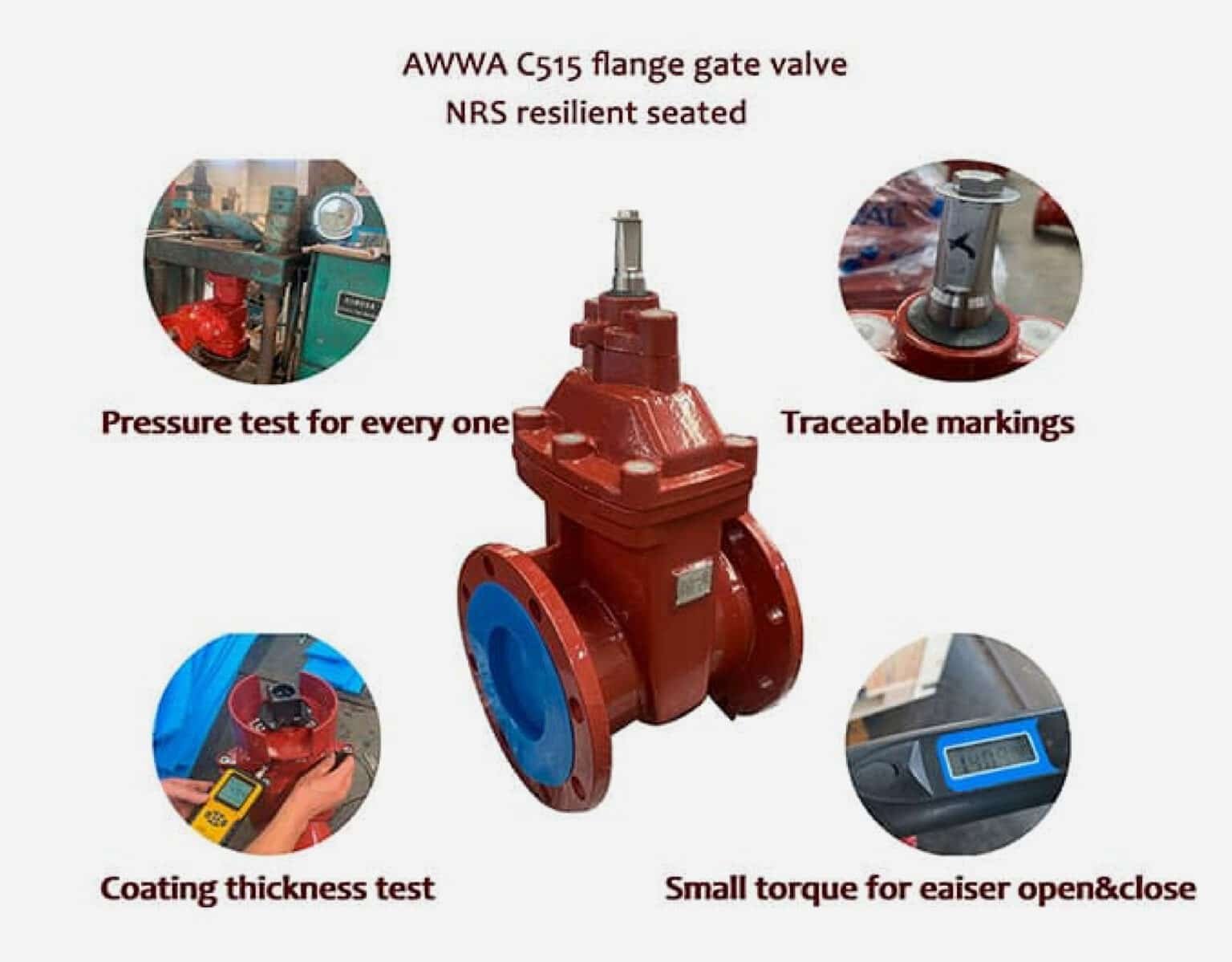 nrs gate valve resilient seated gate valve awwa - ductile iron pipe ...
