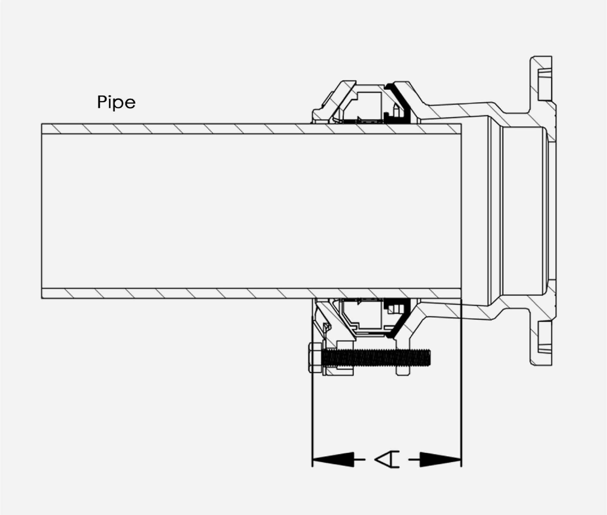 aquagrip flange adaptor - ductile iron pipe fitting and valve-factory ...